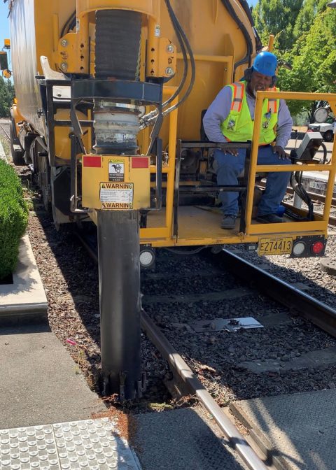 Tidying MAX tracks with The Beast - TriMet Blog